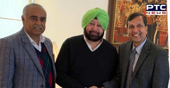 Newly appointed DGP calls on V.P. Singh Badnore at Punjab Raj Bhawan Newly appointed DGP calls on V.P. Singh Badnore at Punjab Raj Bhawan