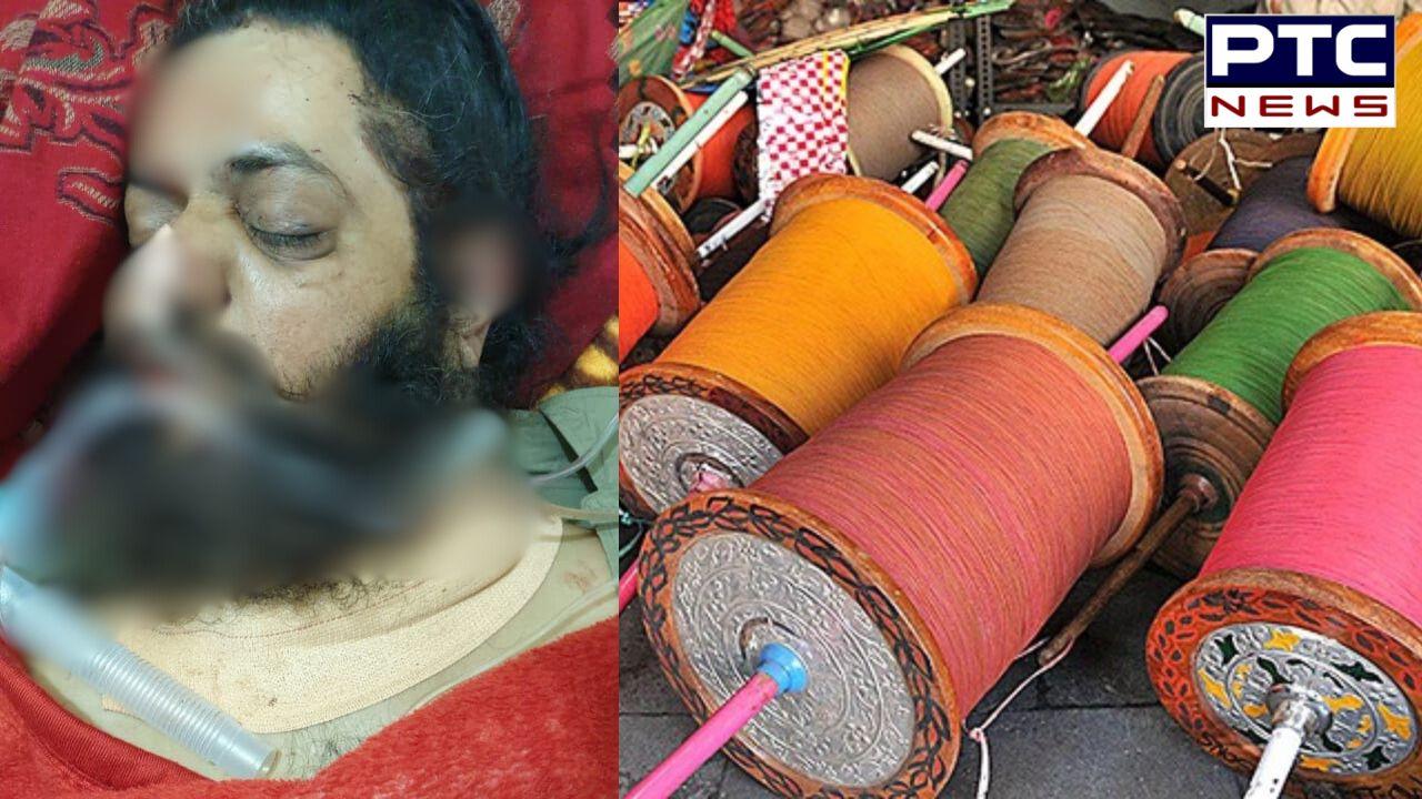 Person Throat Slit With China Dor : ਜਲੰਧਰ ’ਚ ਚਾਈਨਾ ਡੋਰ ਦੀ ਲਪੇਟ ’ਚ ਆਇਆ ...